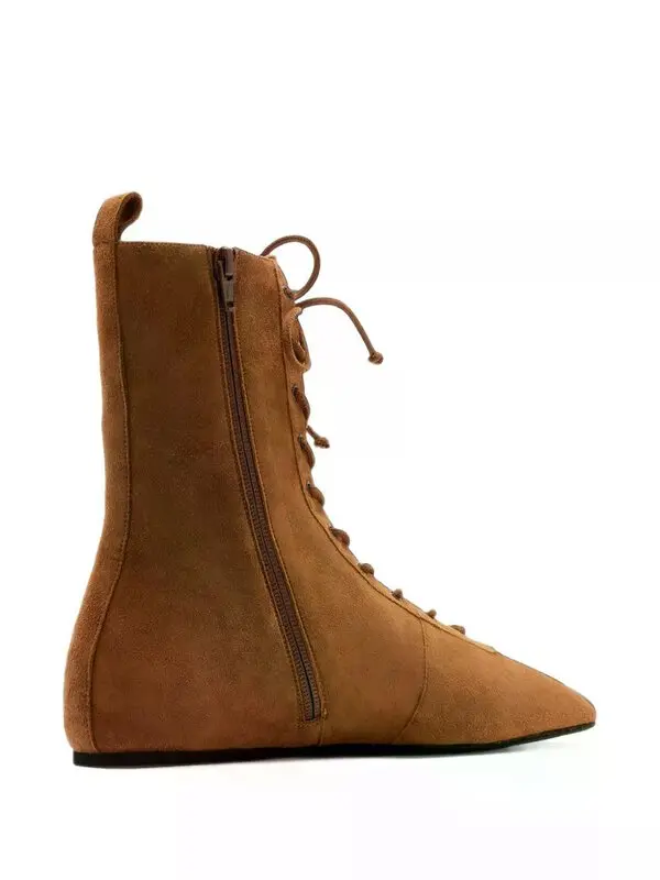 Le Monde Beryl Wren Lace-up Suede Boots - Brown