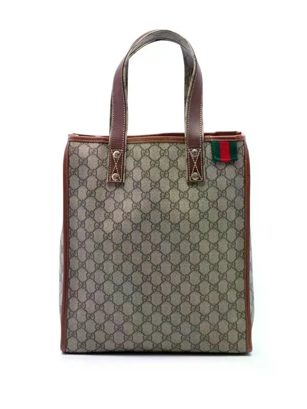 Gucci 2016-2026 Gg Supreme Web Tote Bag