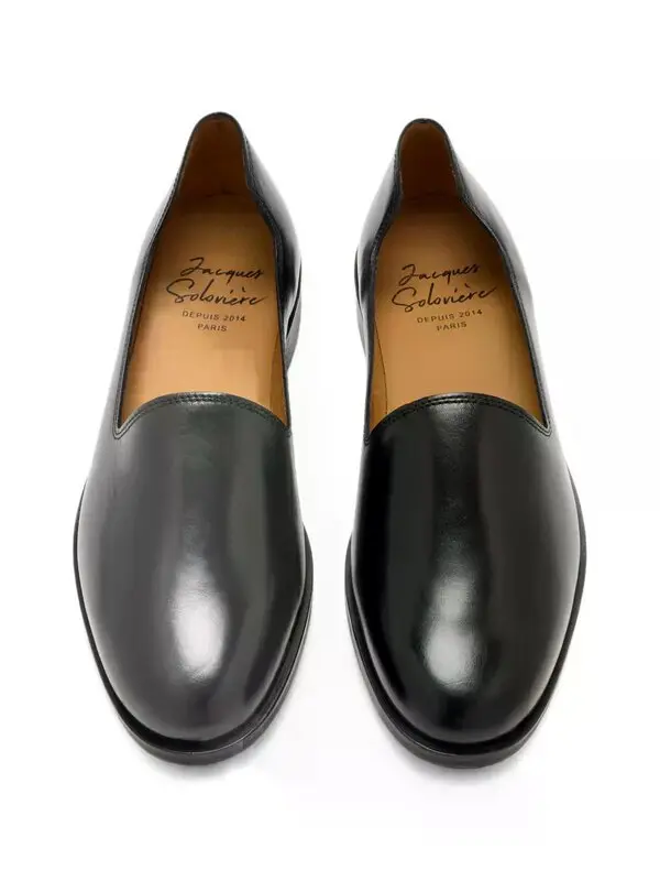 JACQUES SOLOVIÈRE PARIS Slim Leather Loafers
