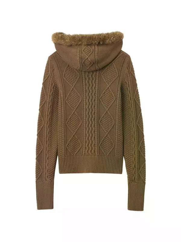 Izzue Cable-knit Hoodie