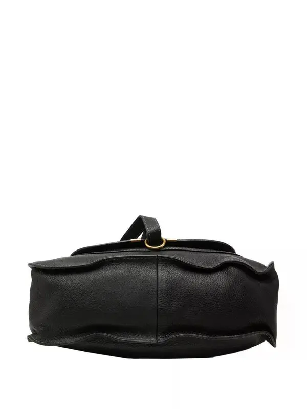 Chloé 2010 Medium Grained Leather Marcie Satchel - Black