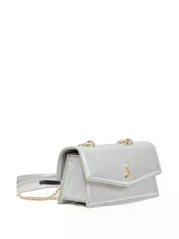 Patrizia Pepe Fly Bamby Metallic Leather Shoulder Bag