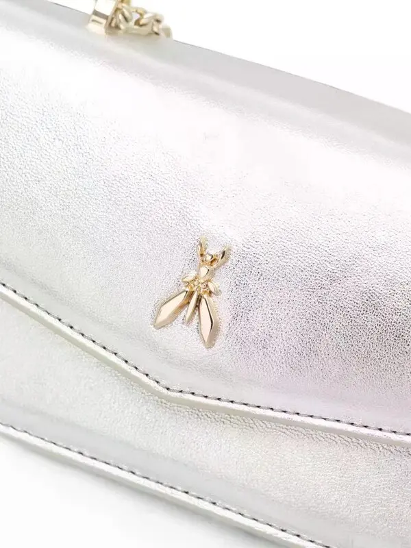 Patrizia Pepe Fly Bamby Metallic Leather Shoulder Bag