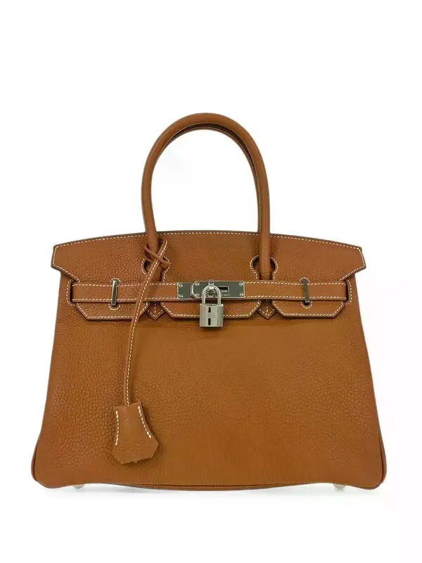 Hermès 2010s Togo Birkin 30 Tote Bag - Brown