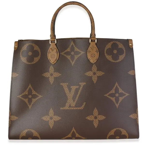 LOUIS VUITTON Monogram Reverse Canvas Onthego Gm - Brown