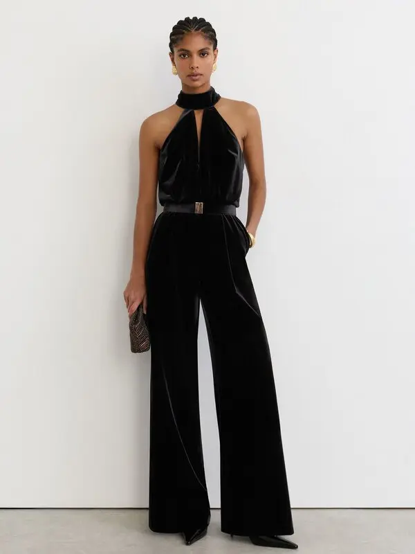 REISS Jodie Jumpsuit - Black