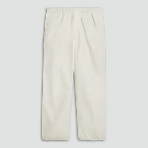 Theory Drawstring Pull-on Pant In Organic Cotton-blend - Alabaster