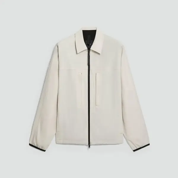 Theory Zip Jacket In Organic Cotton-blend - Alabaster