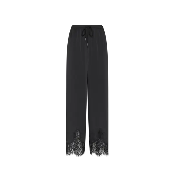 L'Agence Mirel Satin Lace Pants