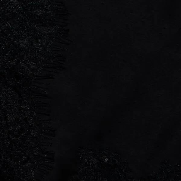 L'Agence Mitsu Satin Lace Camisole - Black
