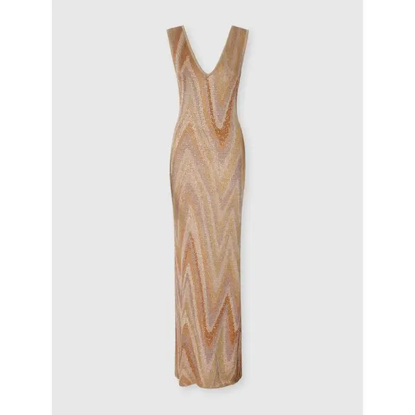 Missoni Long Dress In Zig Zag Jacquard