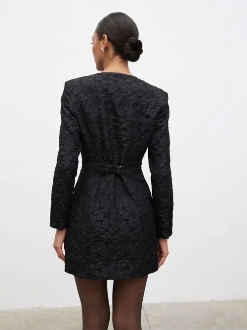 PRETTY LAVISH Serel Cinched Blazer Mini Dress
