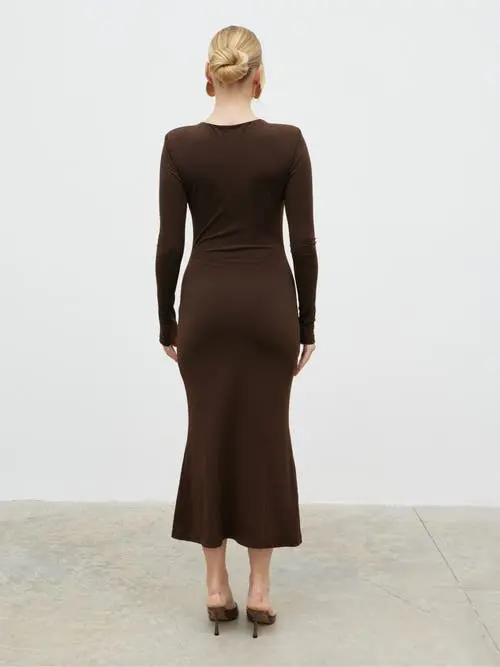 PRETTY LAVISH Ragan Corsage Jersey Midi Dress