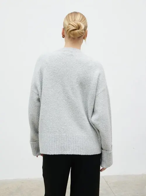 PRETTY LAVISH Camille Oversized Borg Jumper