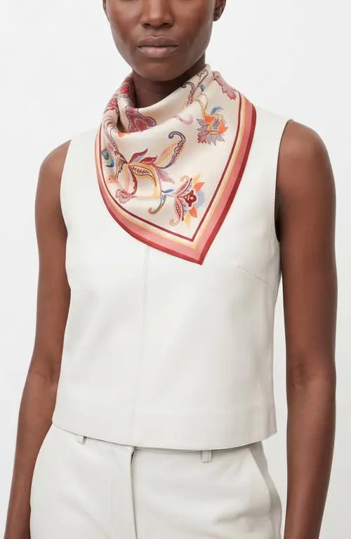 JESSIE ZHAO NEW YORK Terra Paisley Triangle Silk Scarf