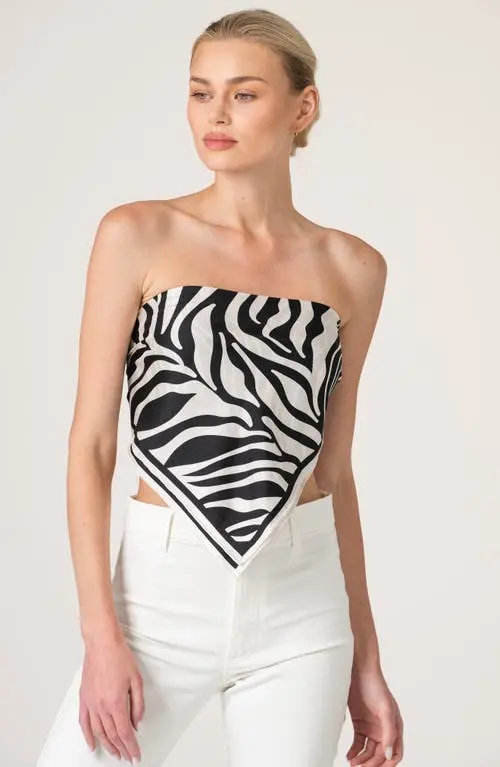 JESSIE ZHAO NEW YORK Zebra Wave Double Sided Silk Scarf