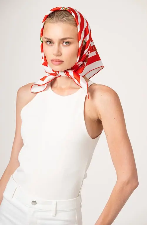 JESSIE ZHAO NEW YORK Passion Garden Double Sided Silk Scarf