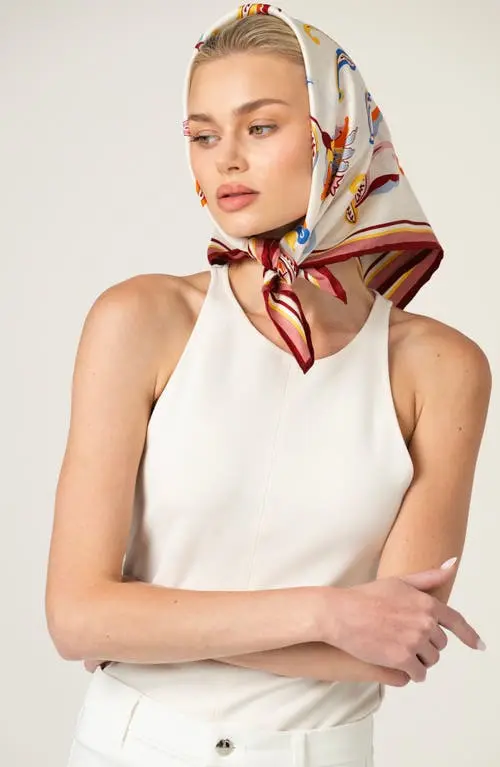 JESSIE ZHAO NEW YORK Terra Paisley Double Sided Silk Scarf