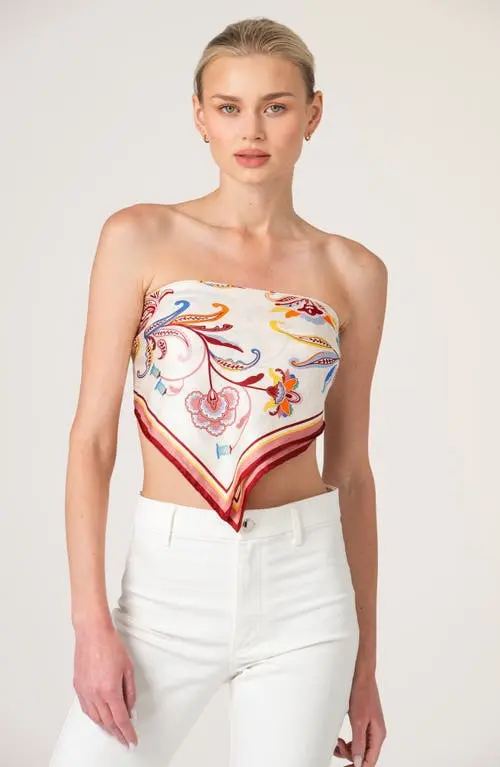 JESSIE ZHAO NEW YORK Terra Paisley Double Sided Silk Scarf