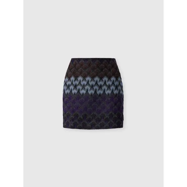 Missoni Viscose Lamé Mini Skirt With Lace Motif - Multicoloured