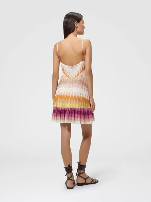 Missoni Mini Dress In Viscose With Lace Motif
