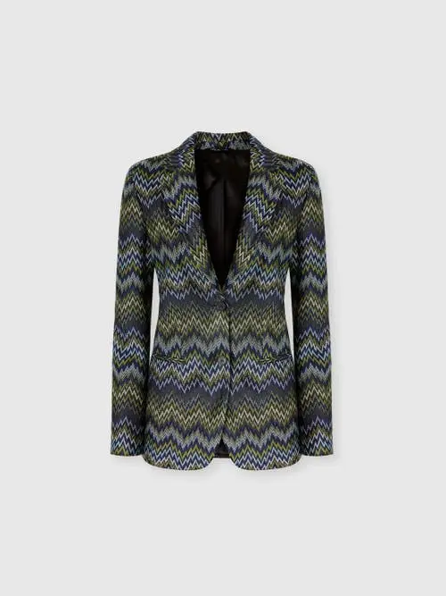 Missoni Viscose Blazer With Snake Motif - Multicoloured