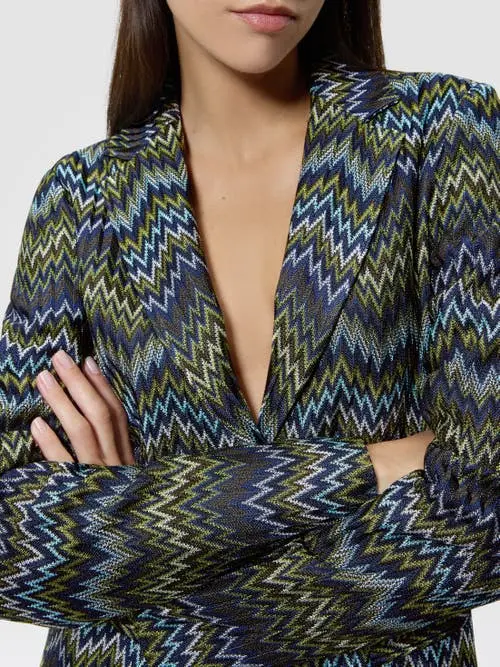 Missoni Viscose Blazer With Snake Motif