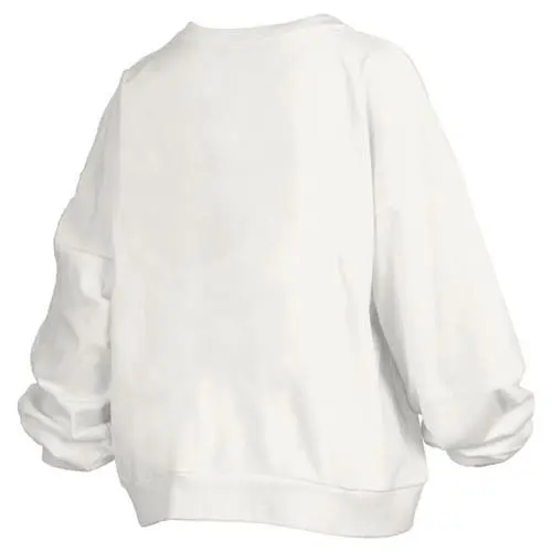 PRESSBOX Virginia Tech Hokies Oversized Janise Arch Over Logo Fleece Sweatshirt