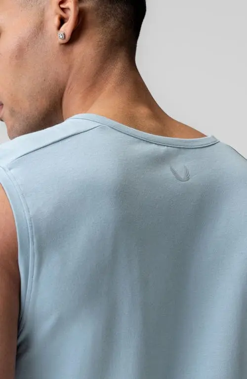 ASRV Creora Cotton Modal Cutoff Tank - Light Sky