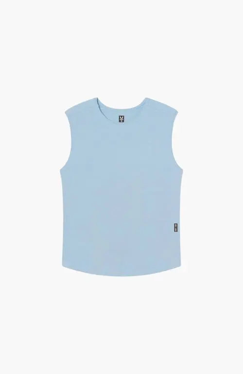 ASRV Creora Cotton Modal Cutoff Tank - Light Sky