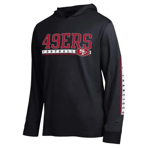 Champion San Francisco 49ers All Star Hooded T-shirt - Black