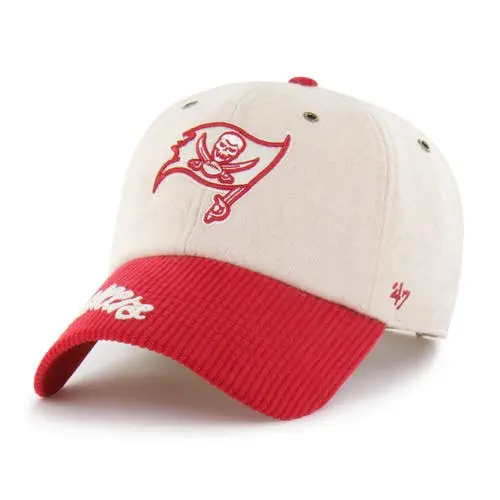 '47 Red Tampa Bay Buccaneers Rope Script Clean Up Adjustable Hat