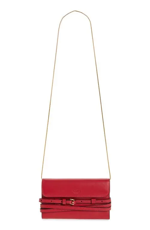 Moschino Soft Leather Wallet On A Chain
