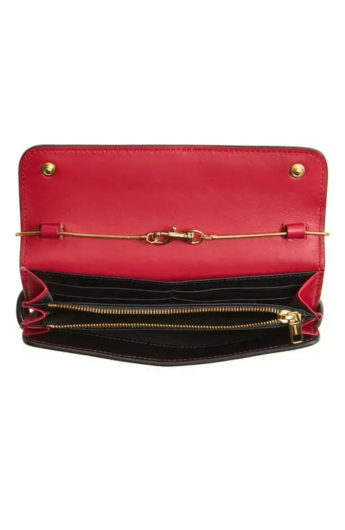 Moschino Soft Leather Wallet On A Chain