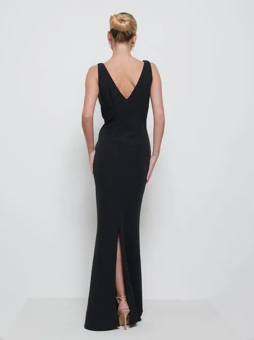 PRETTY LAVISH Esmee Crepe Maxi Bridesmaid Dress