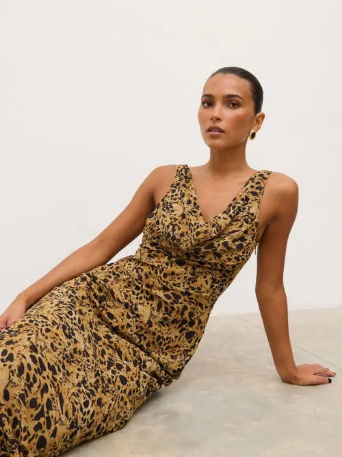 PRETTY LAVISH Arden Cowl Maxi Dress