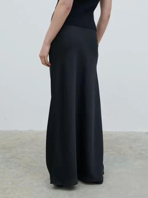 PRETTY LAVISH Breya Satin Maxi Skirt