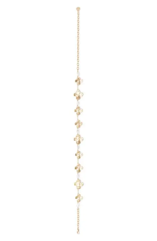 Cult Gaia Lucky Imitation Pearl Floral Choker