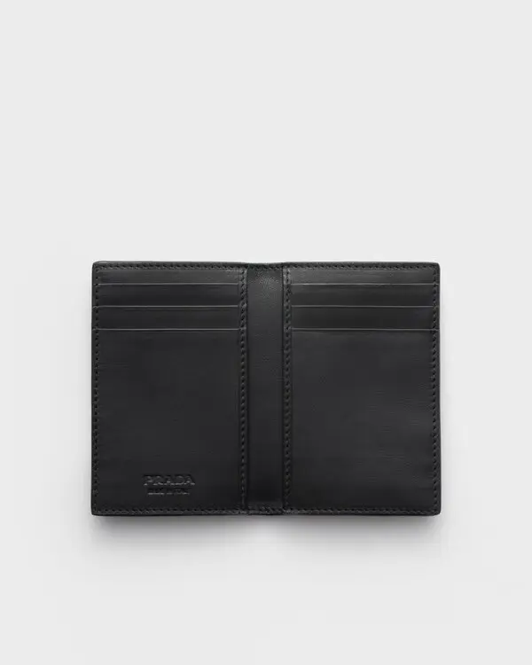 Prada Antiqued Leather Card Holder