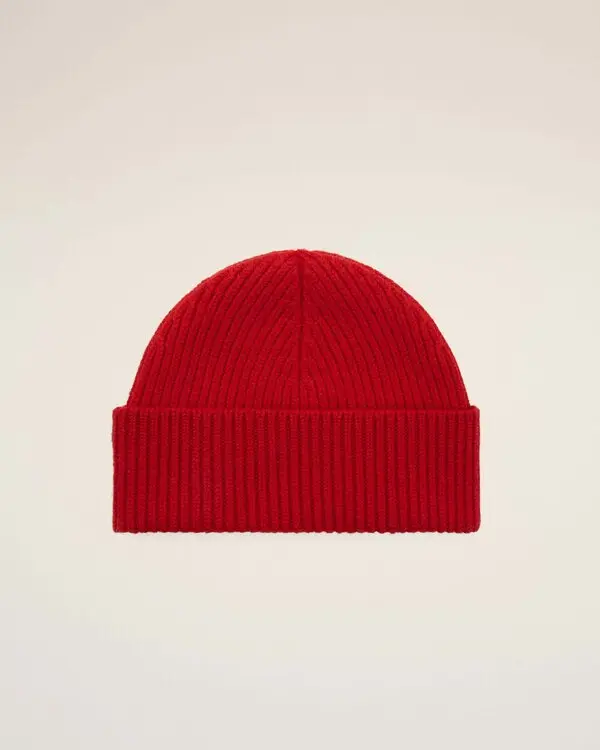 AMI Paris Ribbed Knit Hat