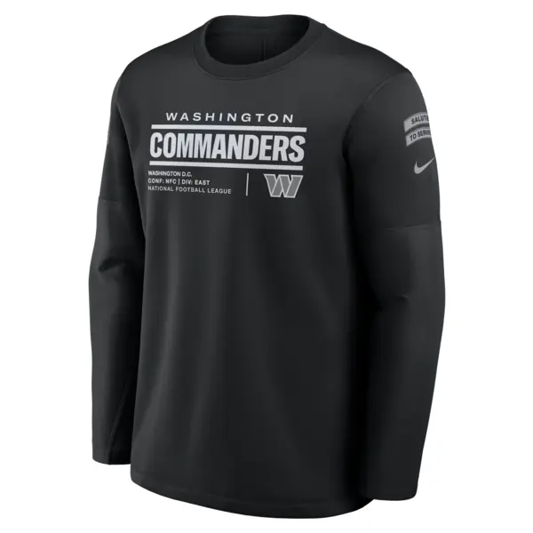 Nike Washington Commanders Salute To Service Sideline Coaches Nfl Pullover Crew