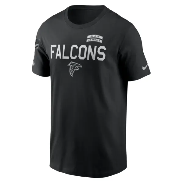 Nike Atlanta Falcons Salute To Service Sideline Dri-fit Nfl T-shirt - Black