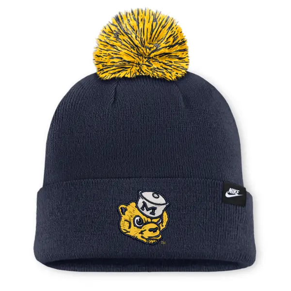 Nike Michigan Peak College Cuffed Beanie - Blue