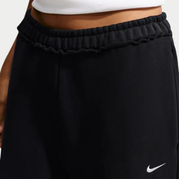 Nike Studio Fleece Heavyweight Mid-rise Wide-leg Pants