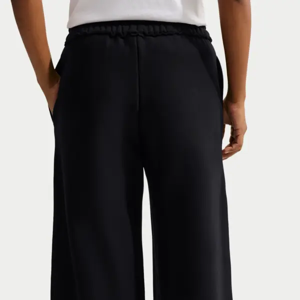 Nike Studio Fleece Heavyweight Mid-rise Wide-leg Pants