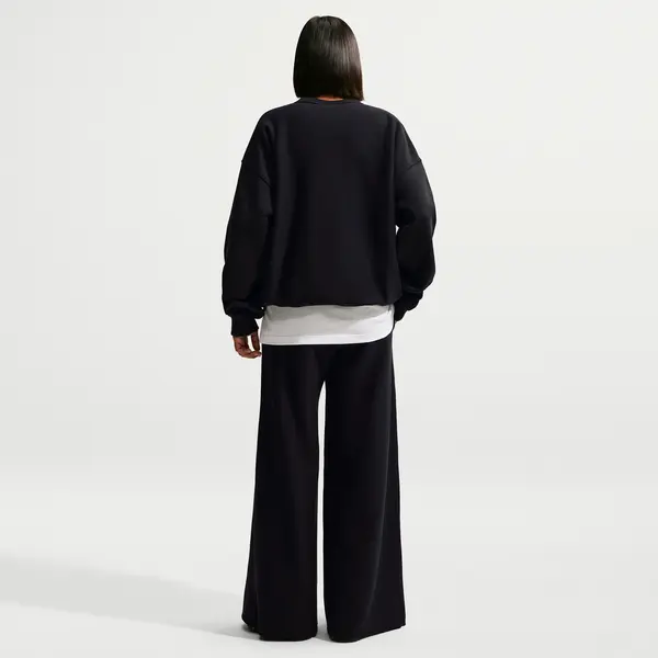 Nike Studio Fleece Heavyweight Mid-rise Wide-leg Pants