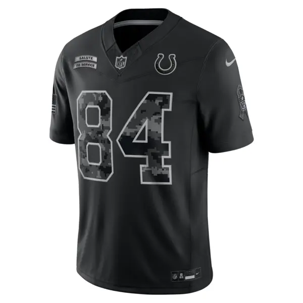 Nike Tyler Warren Indianapolis Colts Salute To Service Dri-fit Nfl Limited Jersey - Black