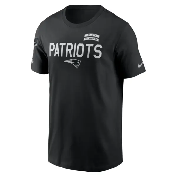 Nike New England Patriots Salute To Service Sideline Dri-fit Nfl T-shirt - Black