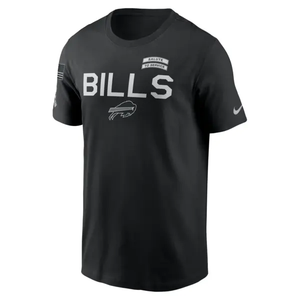 Nike Buffalo Bills Salute To Service Sideline Dri-fit Nfl T-shirt - Black