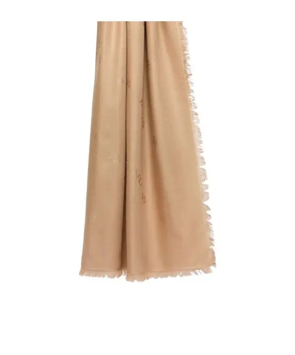 Max Mara Jacquard Wool And Silk Shawl